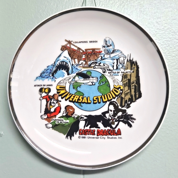 Universal Studio | Accents | Rare Universal Studios Souviner Plate 981 ...